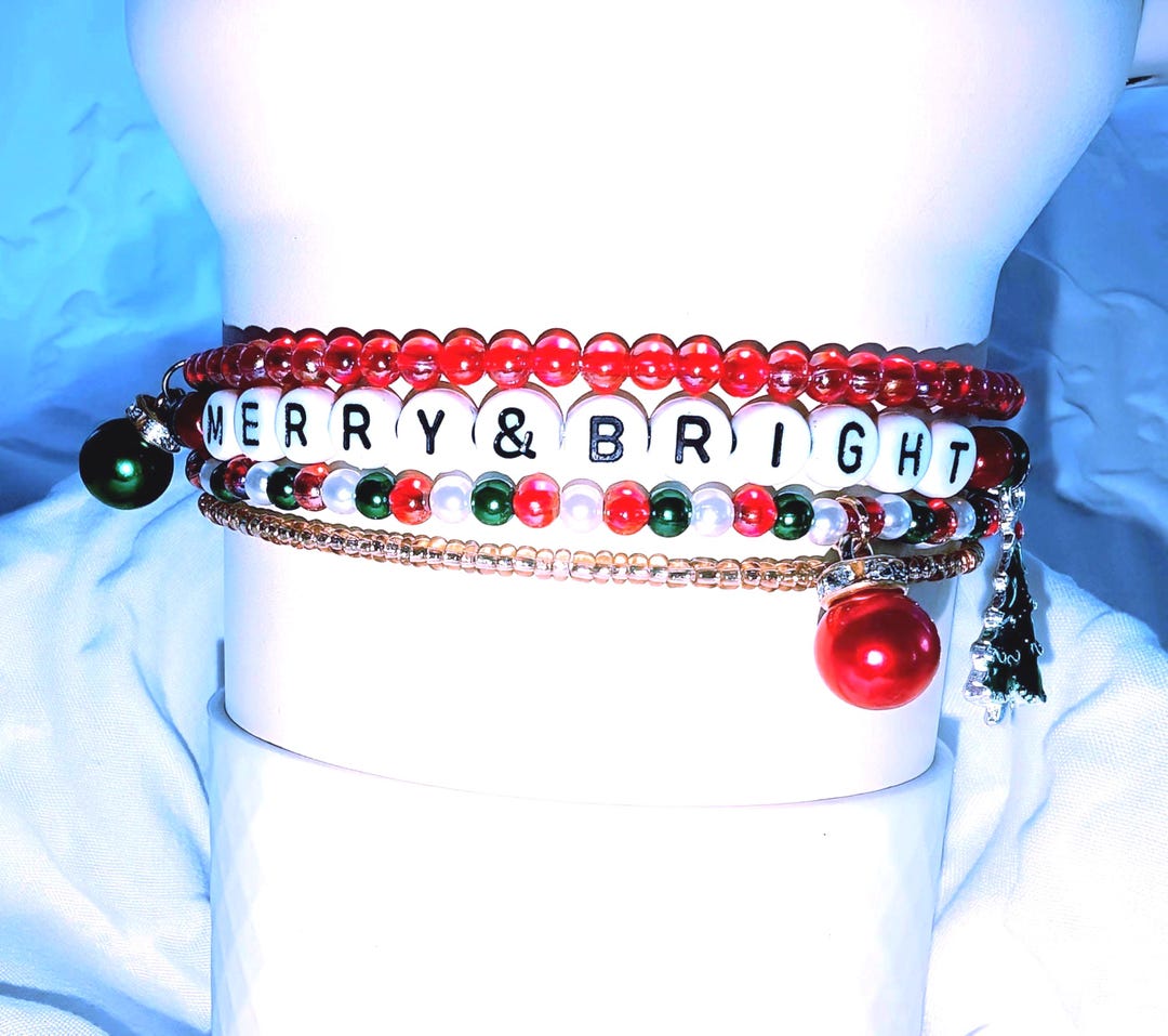 Merry and Bright Holiday Christmas Stanley Stack, Ornaments and Tree - Etsy