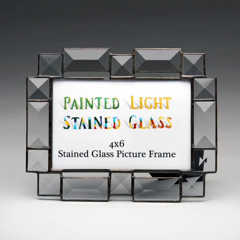 Beveled Glass Picture Frame - Etsy