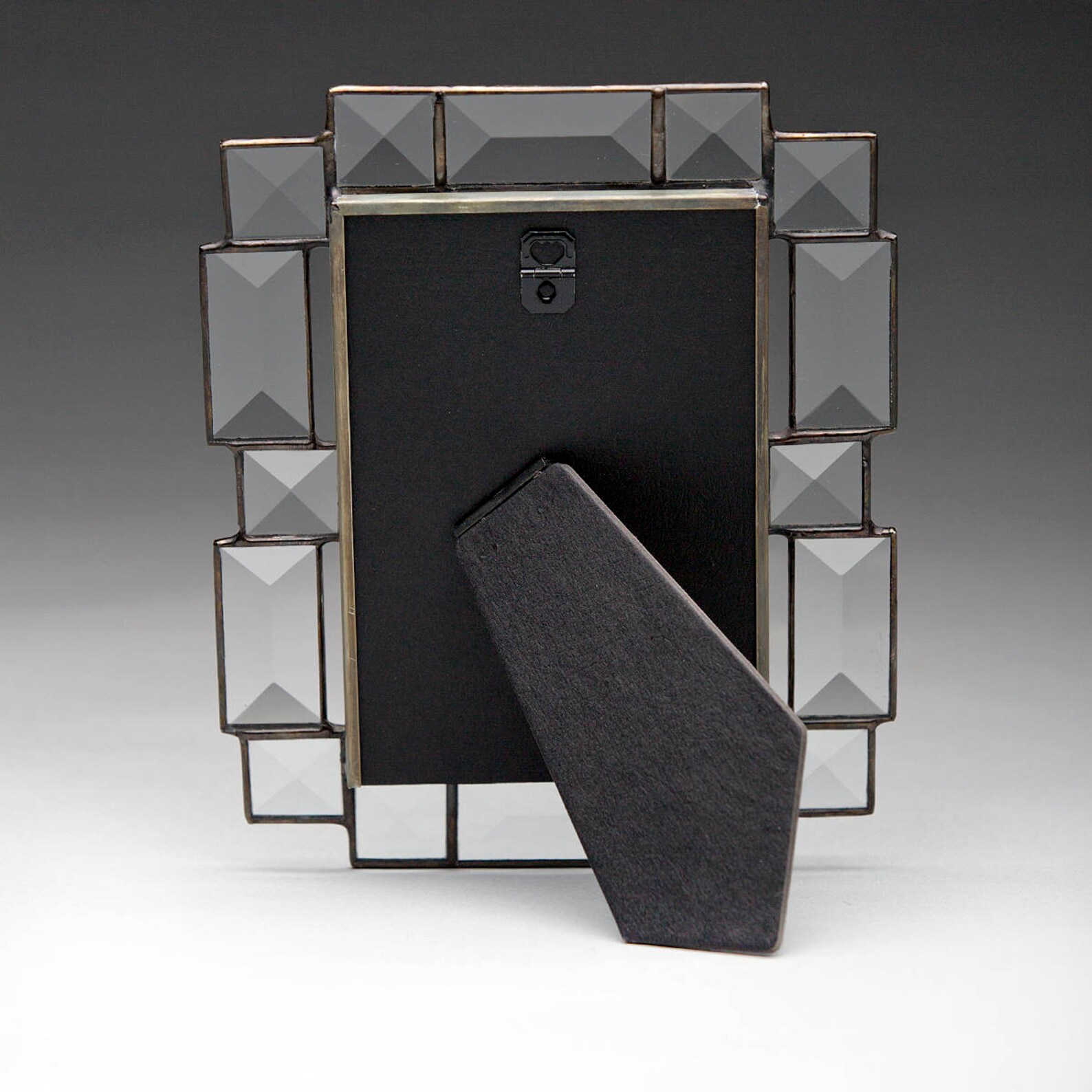 4 X 6 Stained Glass Clear Bevel Picture Frame - Etsy