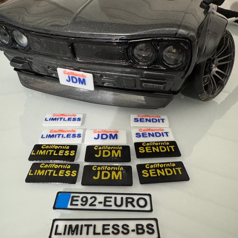 1/64 Car License Plate - Etsy