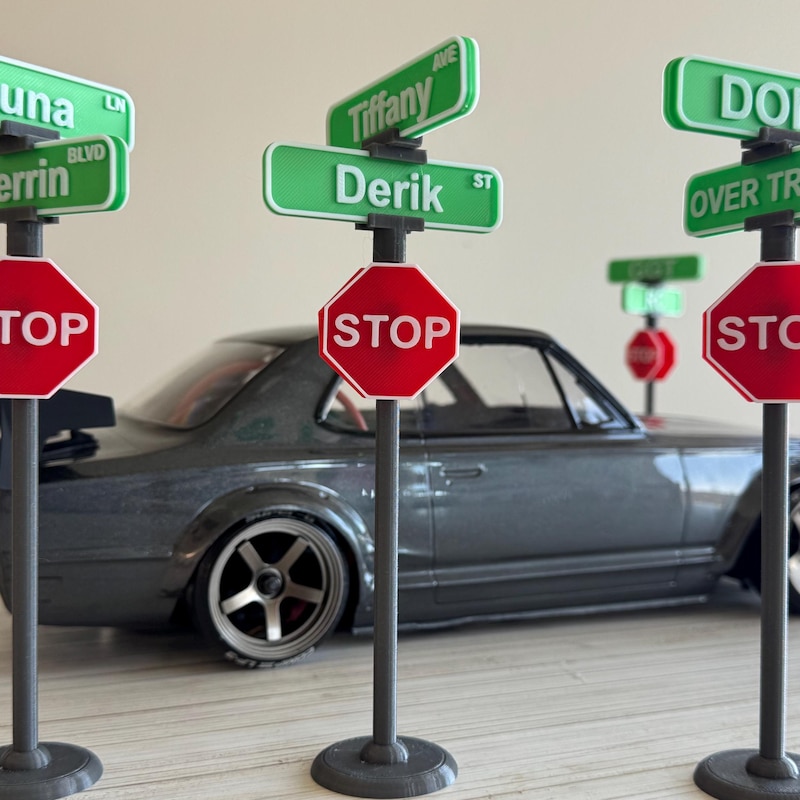 Mini Toy Street Signs - Etsy