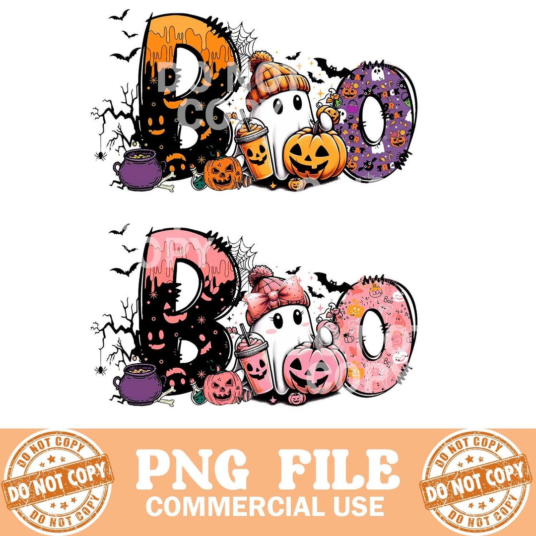Boo Halloween Png, Boys and Girls Halloween Png, Cute Ghost Halloween ...