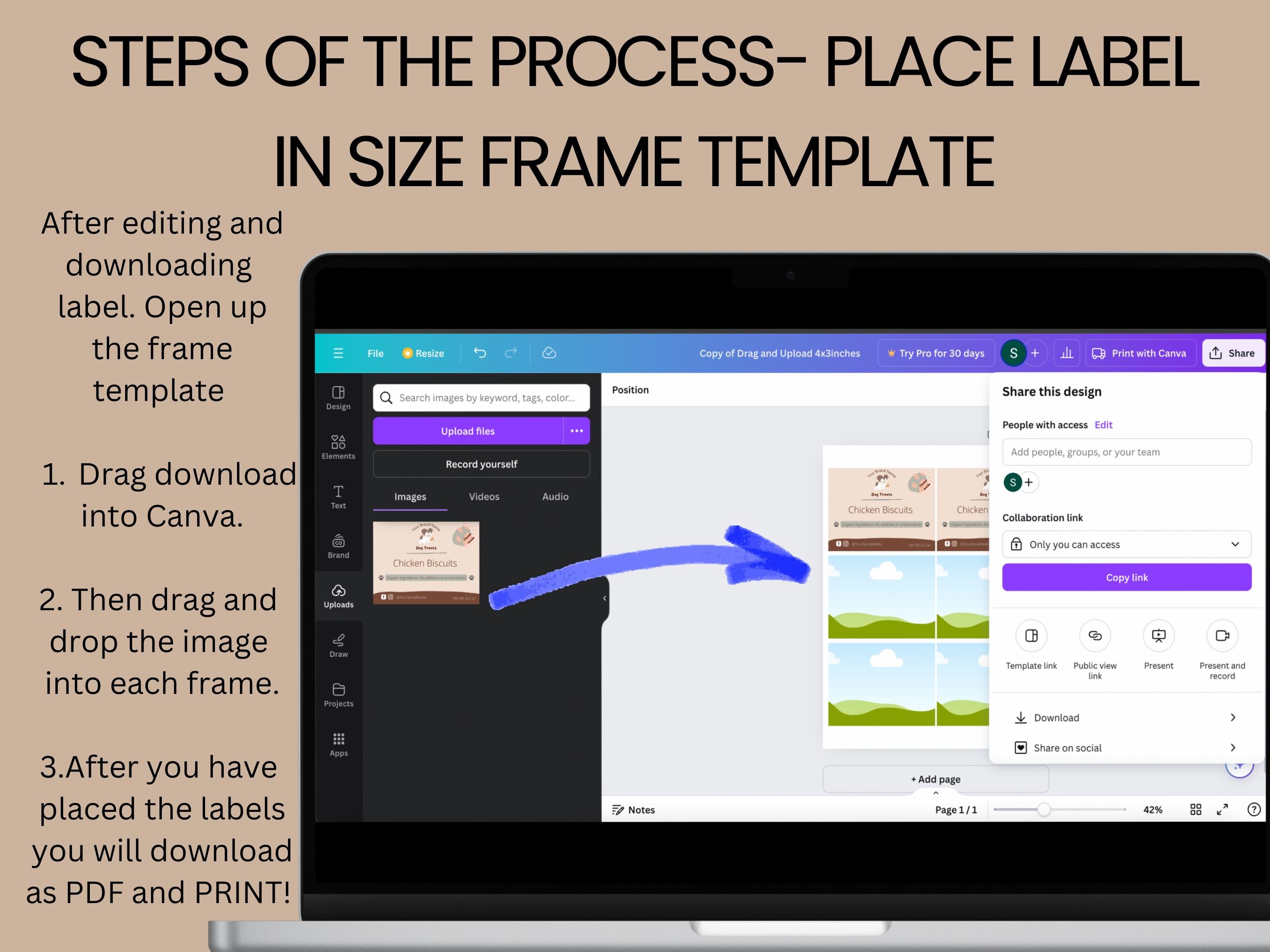 Printable Dog Food Labels, Dog Treats Packaging Labels, Dog Treat Bag ...