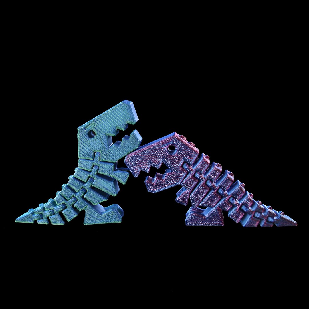 3D Printed Dinosaur Desk Toy STL File for 3D Printing - Dinosaur ...
