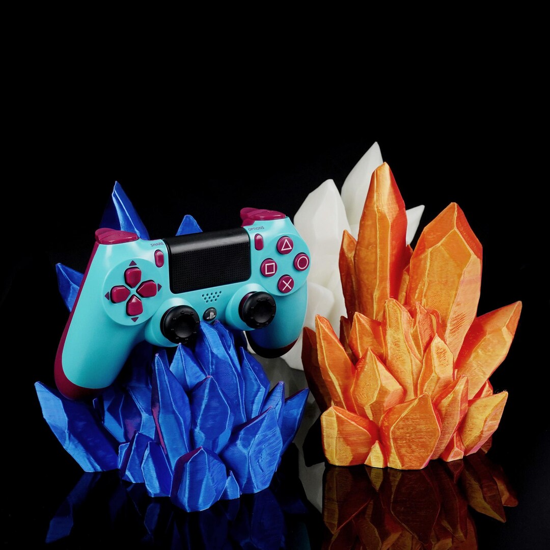 Crystal Game Controller Stand 3D STL File–unique Customizable 3D ...