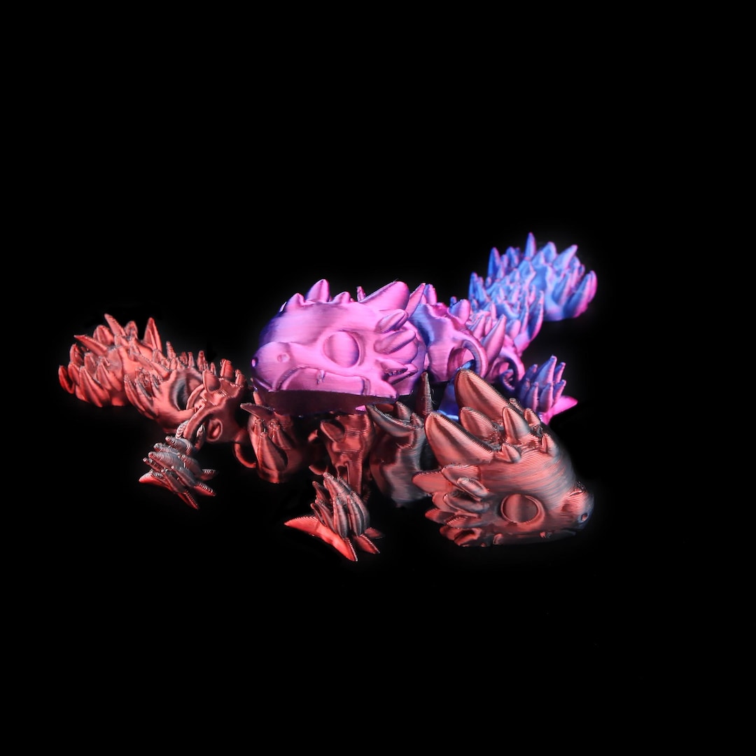 Mini Articulated Dragon STL File for 3D Printing–3d Dragon Model Print ...