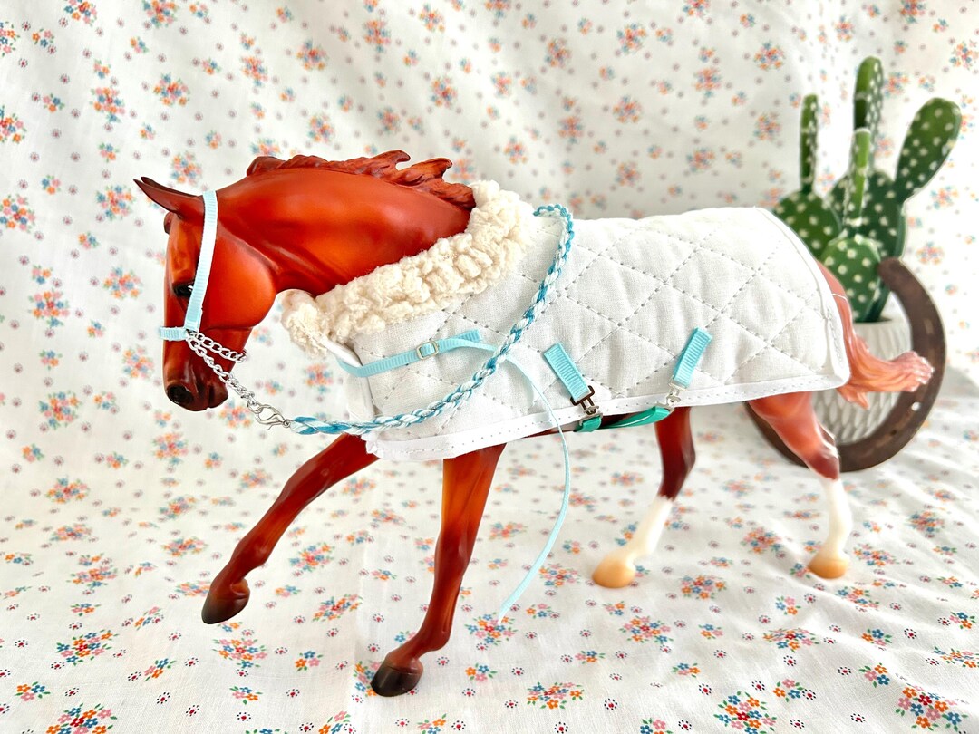 Baby Blue Breyer Traditional 1:9 Scale Blanket & Halter Set - Etsy