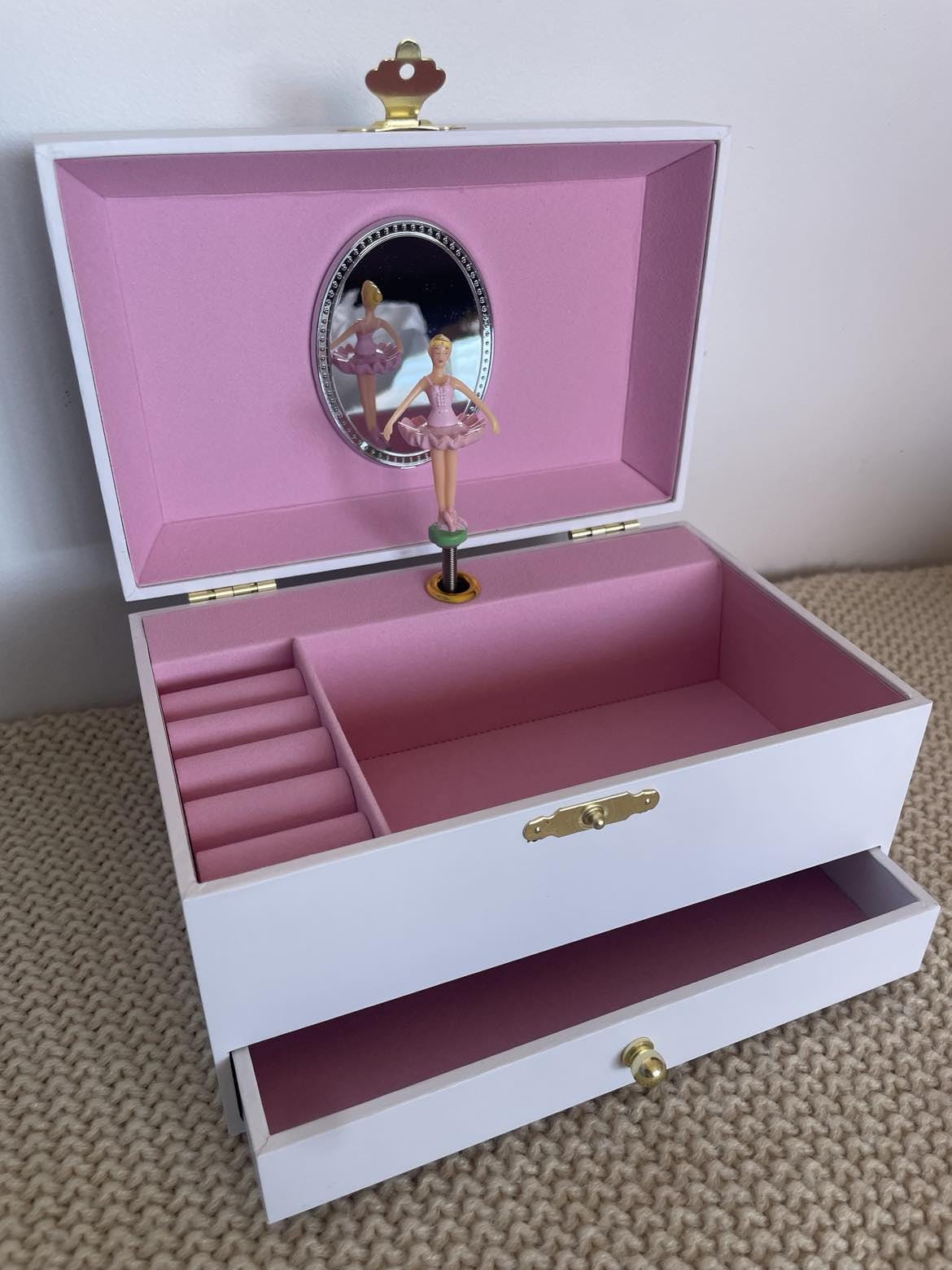 Personalised Ballerina Musical Jewellery Box – Custom Name Gift for ...