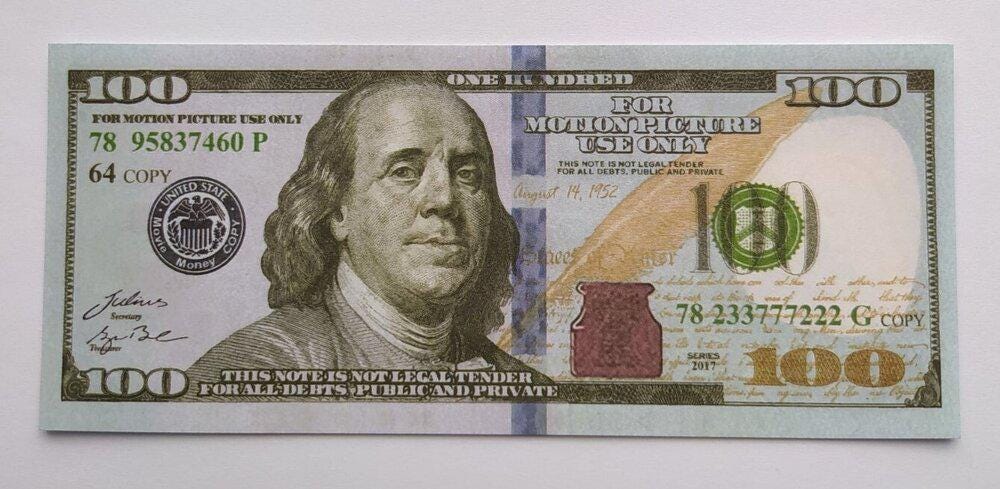 The Closest 100 US Dollars New Design Replica Banknotes to Create ...