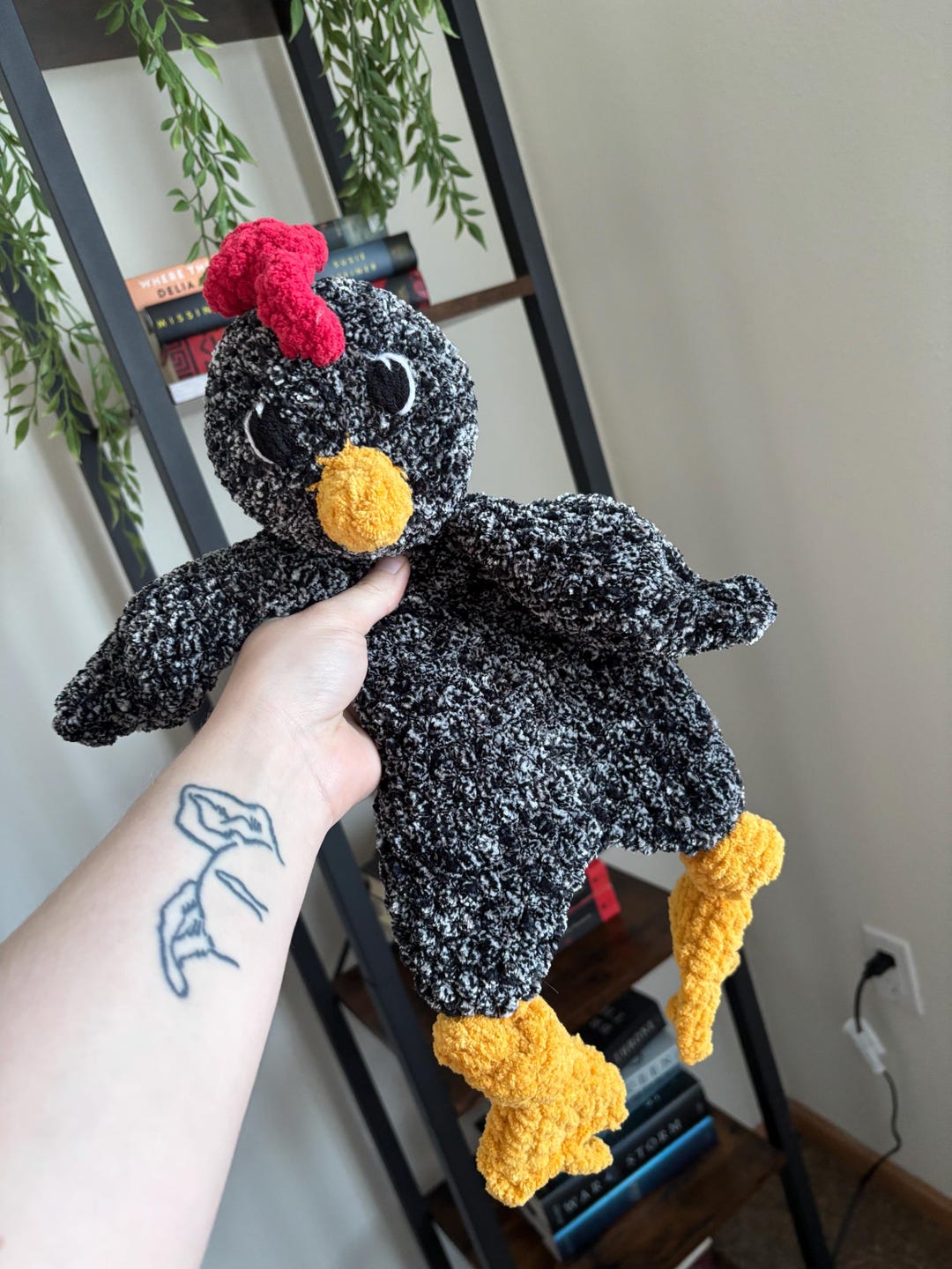 Chicken Crochet Snuggler- Kids Toy- Toddler Toy- Stuffed Animal- Gift ...