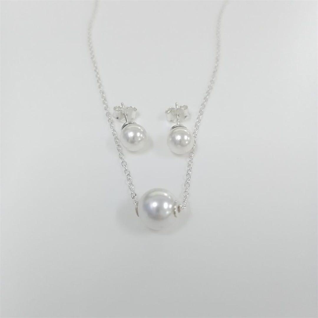 Pandora Treated Freshwater Cultured Pearl Gift Set necklaces Earrings ...