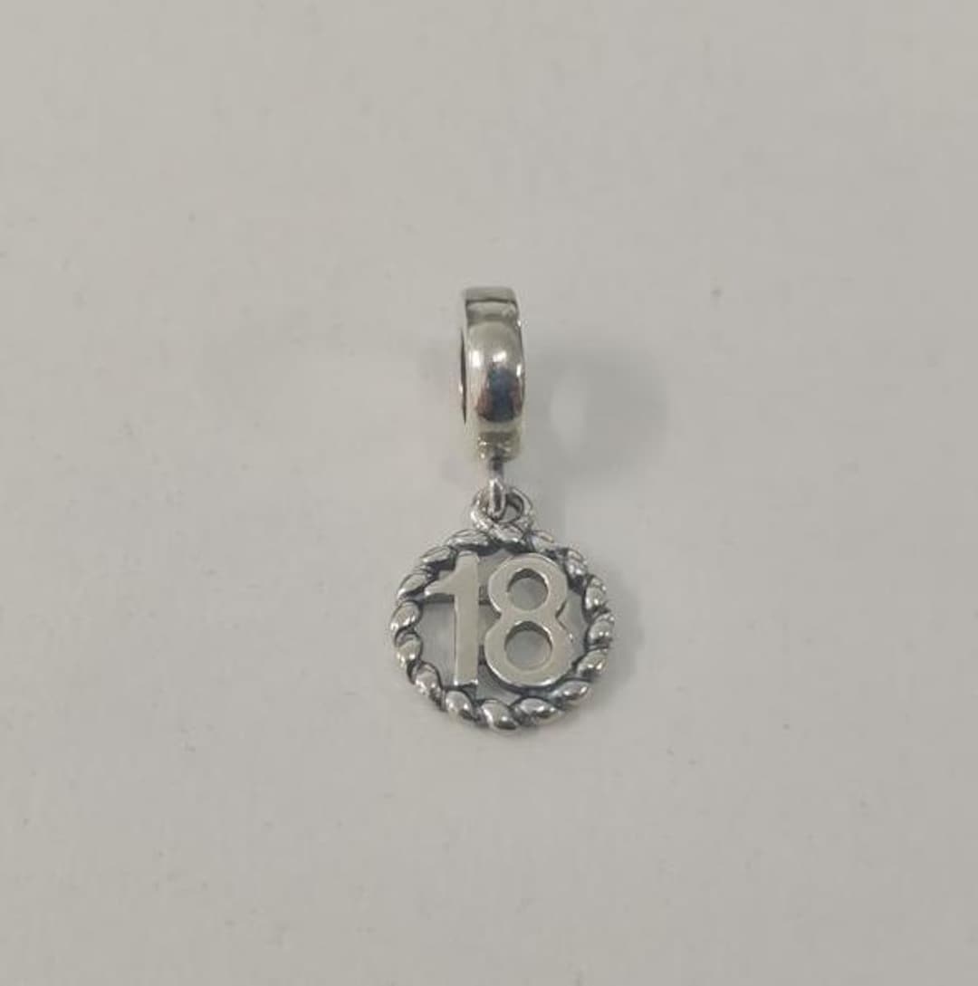 New Eighteen Pandora Happy 18th Birthday Charm S925 Ale - Etsy