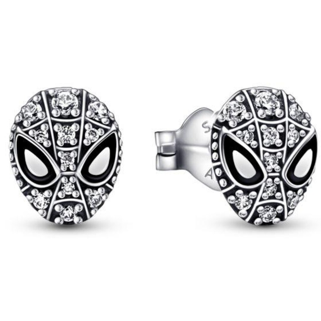 Pandora Spider-man Mask Pavé Korvakorut Earring - Etsy