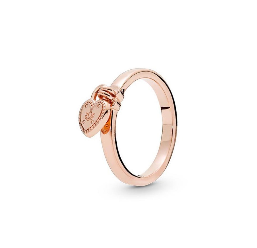 New Pandora 925 Ale Rose Love Lock Ring - Etsy