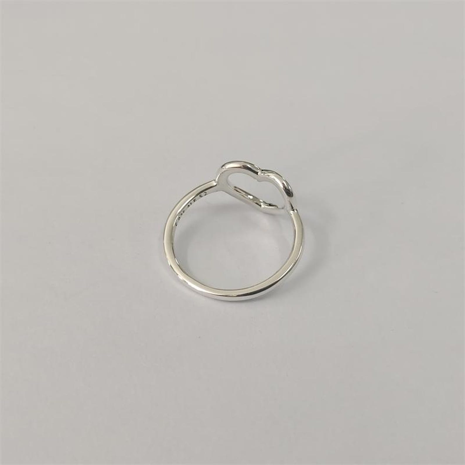 Pandora Polished Open Heart Ring S925 Ale - Etsy