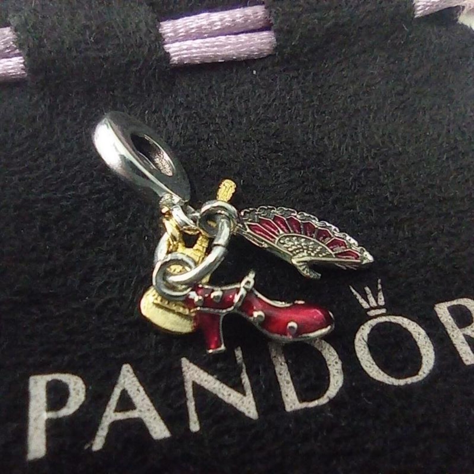 Pandora Spanish Guitar, Flamenco Shoe and Fan Charm Pendant Ale S925 - Etsy