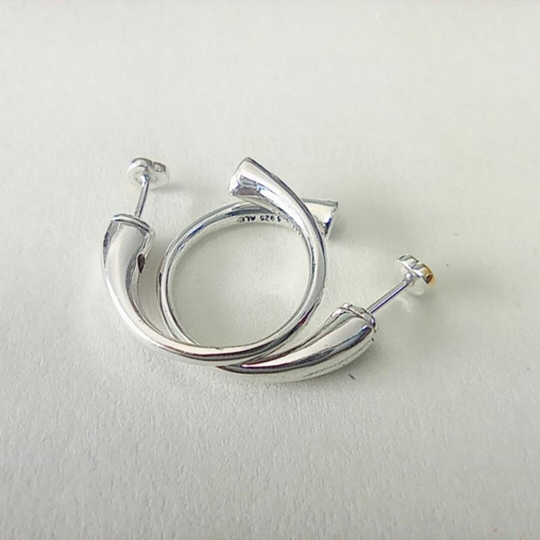 Pandora 14k Gold & Sterling Silver Two Hearts Hoops Earrings - Etsy