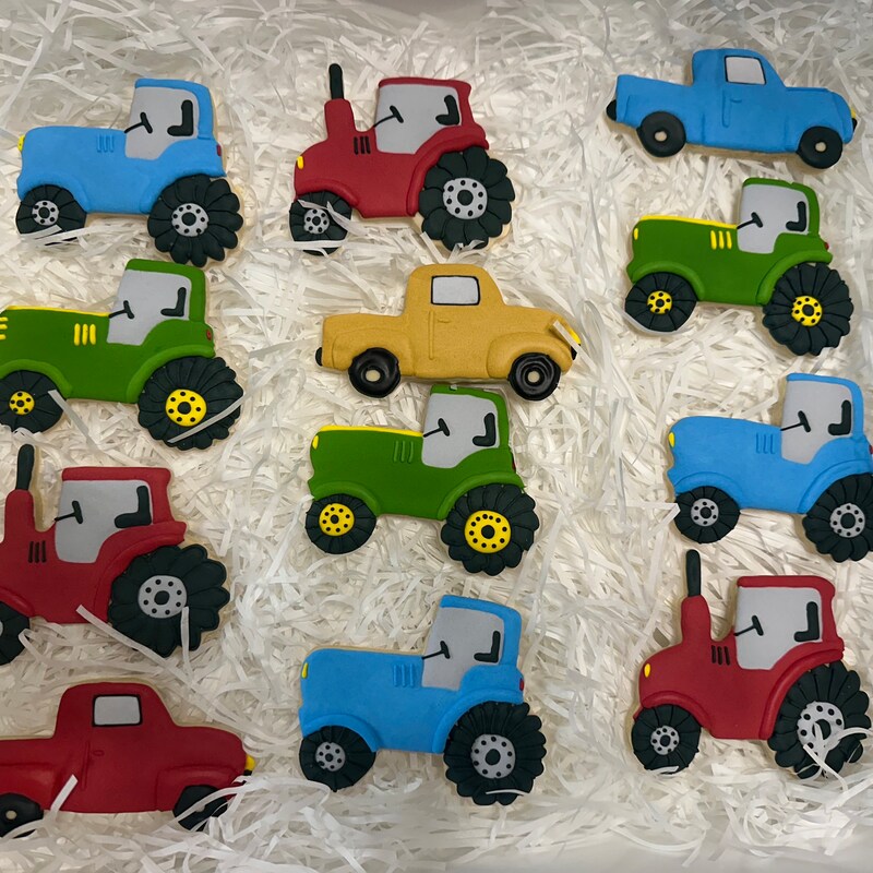 Tractor Cookies - Etsy