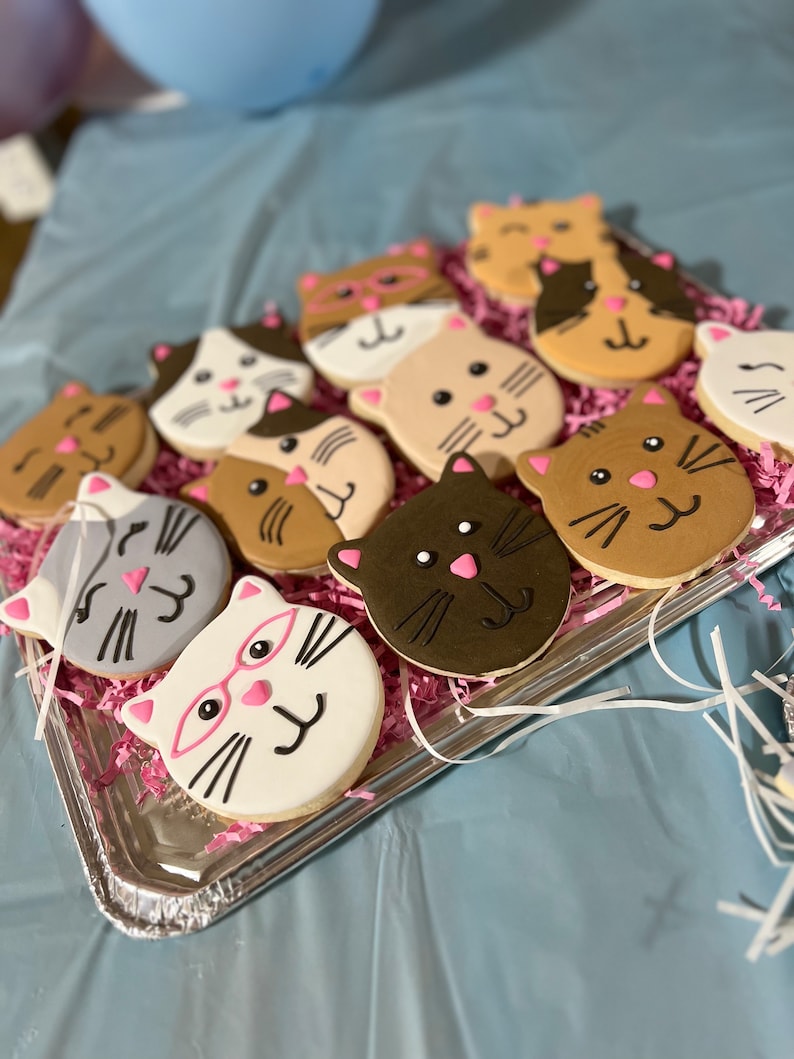 Cat Sugar Cookies - Etsy