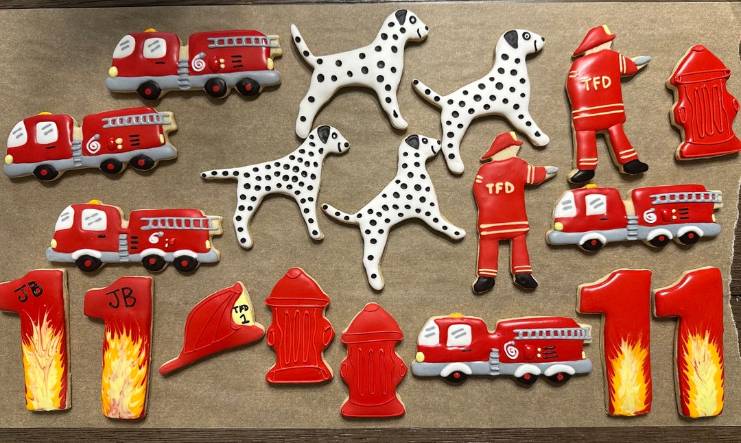 Fireman Sugar Cookies - Etsy