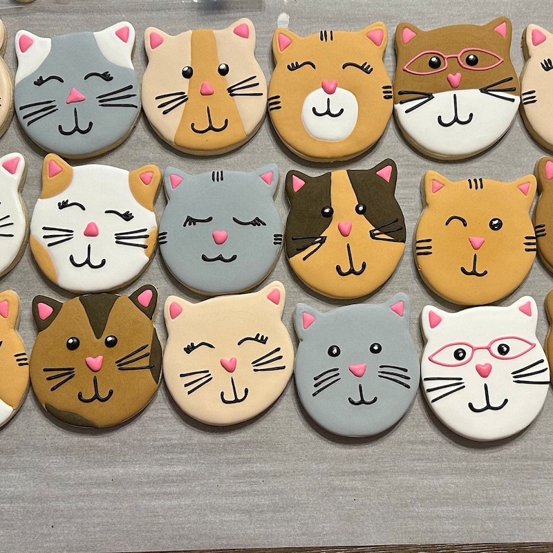 Cat Cookies - Etsy