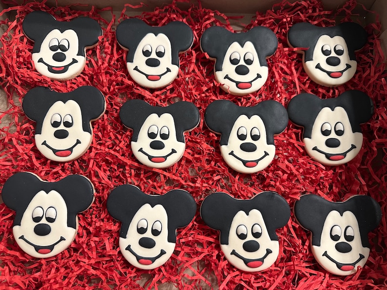 Mickey Mouse Sugar Cookies - Etsy