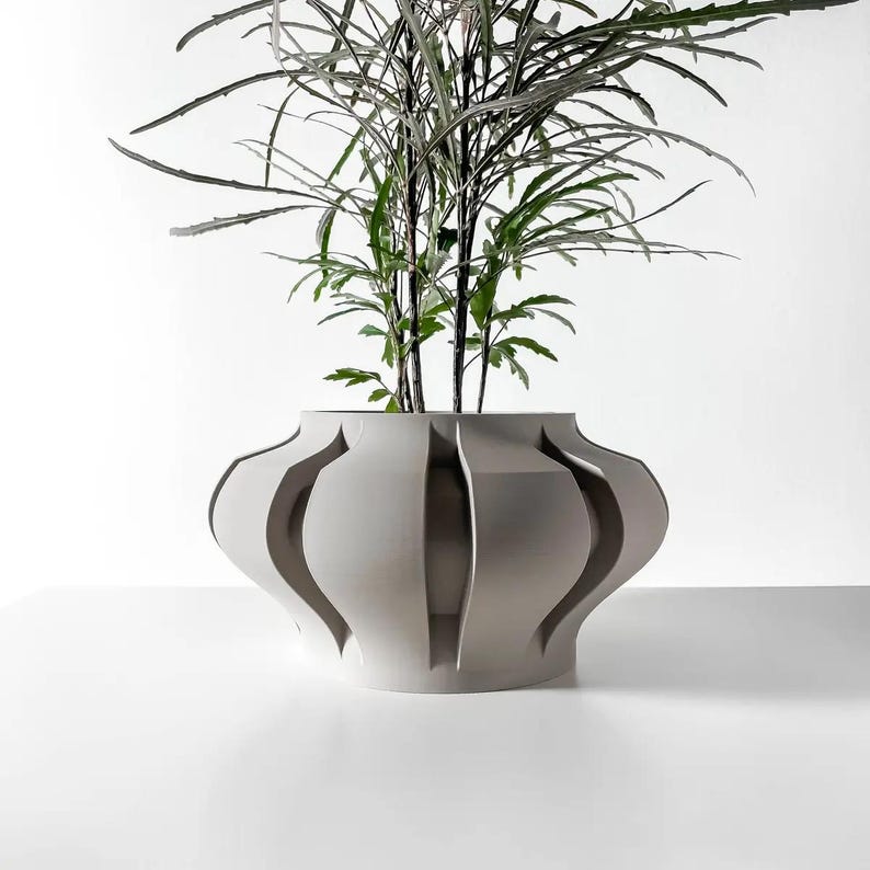 Aria Modern 3D Printed Planter Minimalist Indoor Plant Pot for ...