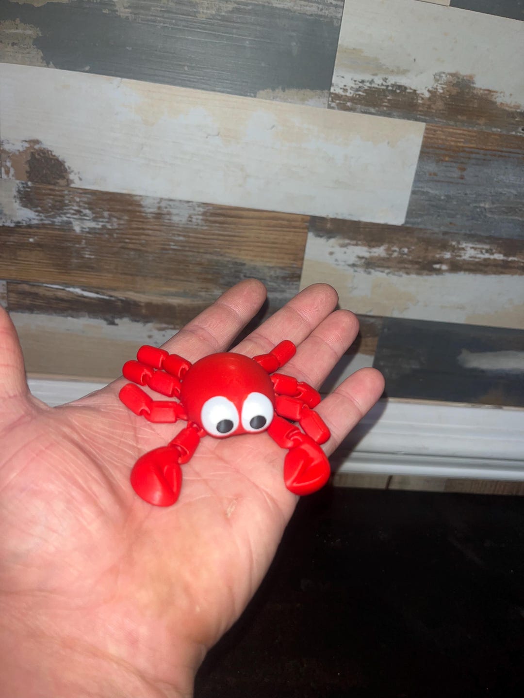 Articulated Crab Fidget Toy Customizable 3D Print - Etsy