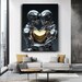 Metal Lovers Sculpture Canvas Art ,futuristic Romantic Wall Decor ...