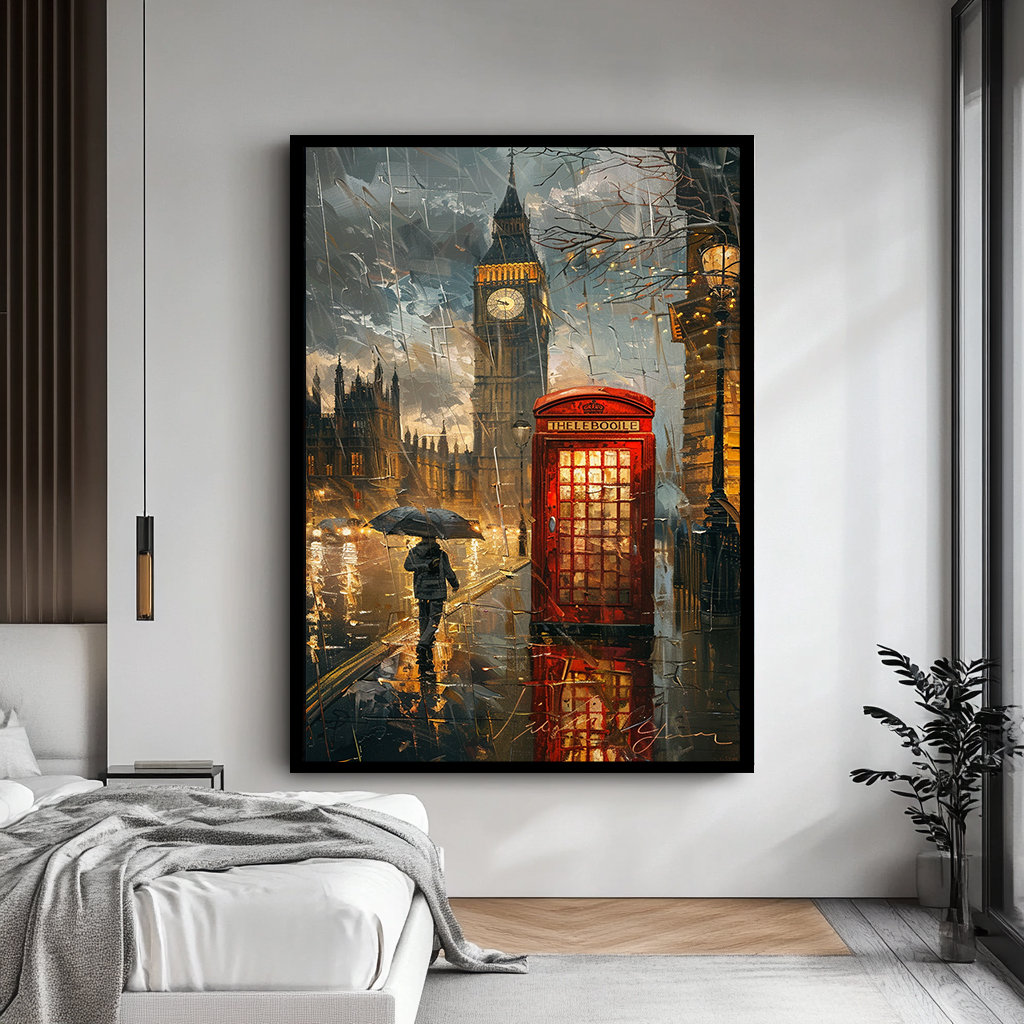London City Canvas Art, Abstract London Landscape Canvas Art,design ...