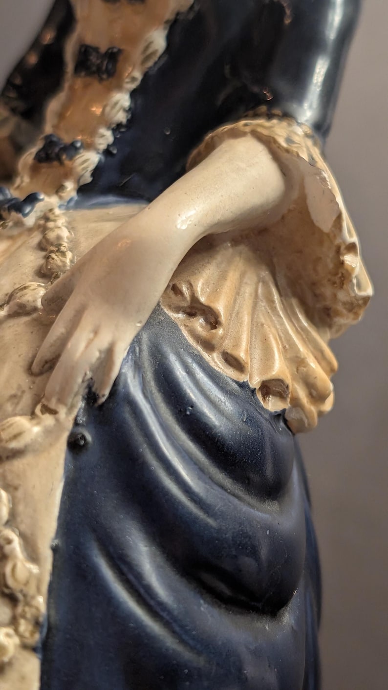 Vintage Victorian Rococo Style Dancing Couple Man Lady Porcelain ...