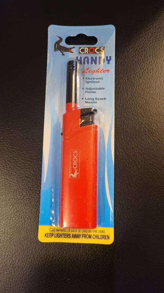 2 - Crocs Handy Butane Adjustable Flame Lighters. Both Red - Etsy