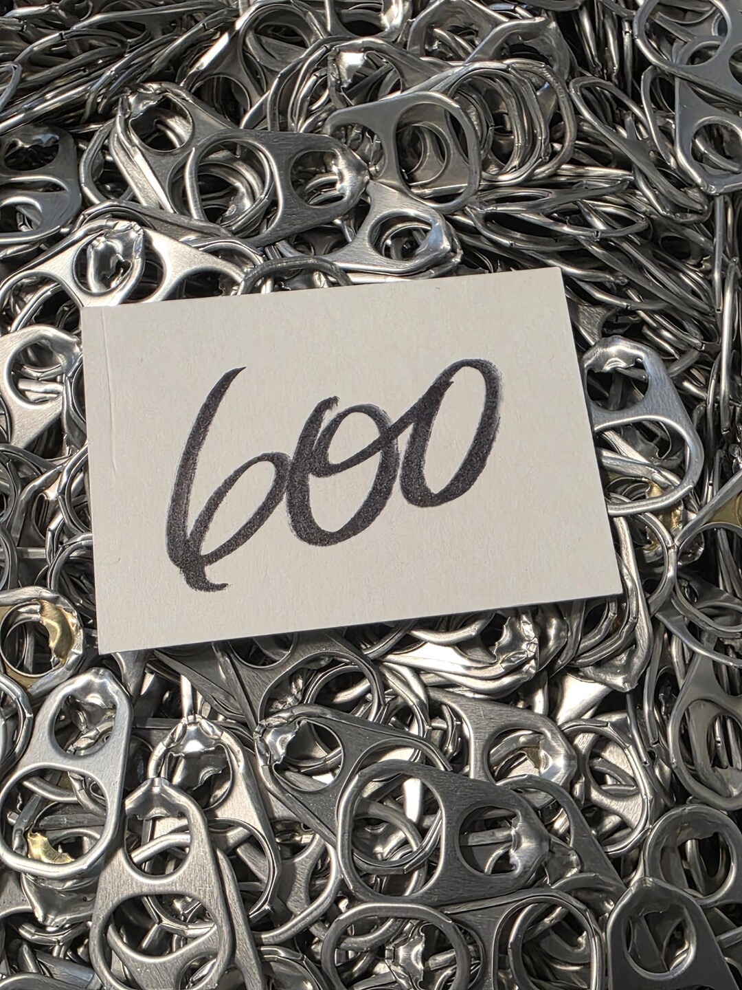 600 Large 1.5" Aluminum Pull Tabs Can Tabs .. for Crafts, Fundraisers ...