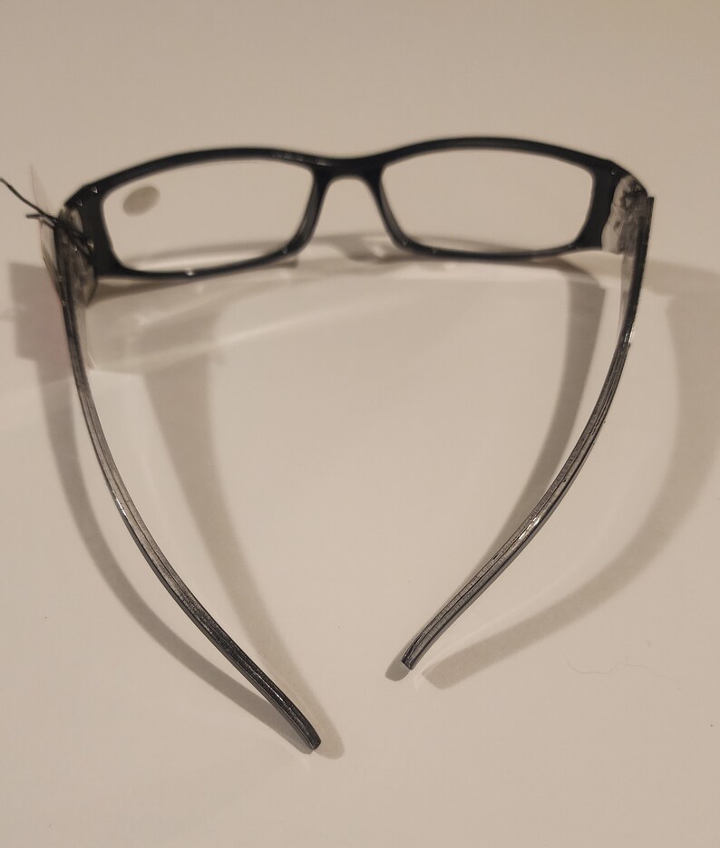 3.50 Reading Glasses - Black Frames 132mm - Etsy