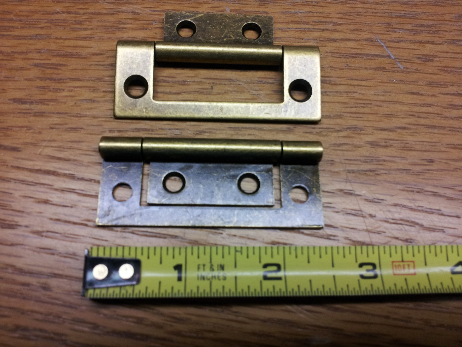 10 Small Square Metal (bronze Finish) Hinges .. 2 1/2 Inch - Etsy