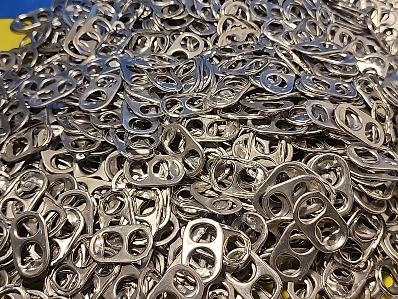 3000 Aluminum Pull Tabs Can Tabs .. for Crafts, Fundraisers, Charity ...