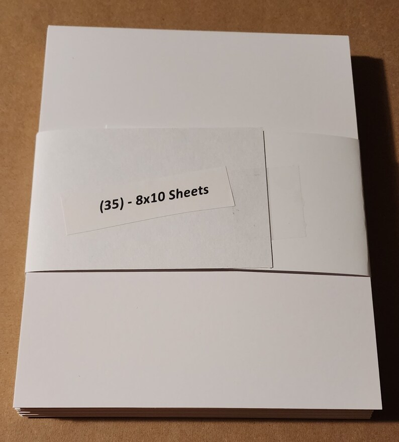 35 -8"×10" White Cardboard 200 Gsm Thick Paper Cardboard Sheets (35 ...