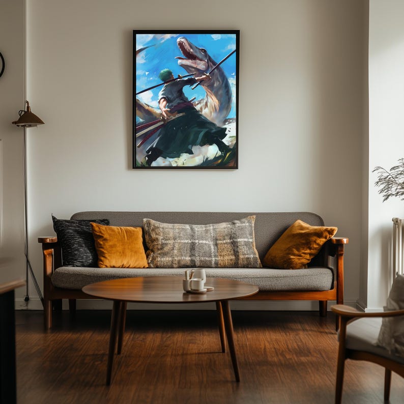 Roronoa Zoro One Piece Wall Art Japanese Print, Anime Manga Wall Decor ...
