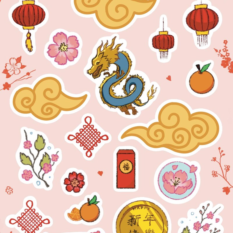 Chinese Stickers - Etsy