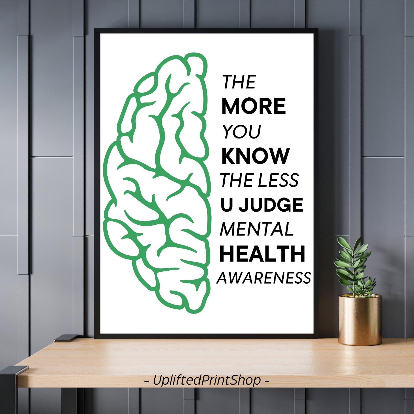 Mental Health Awareness Wall Art Print, Mental Health Wall Art, Therapy ...