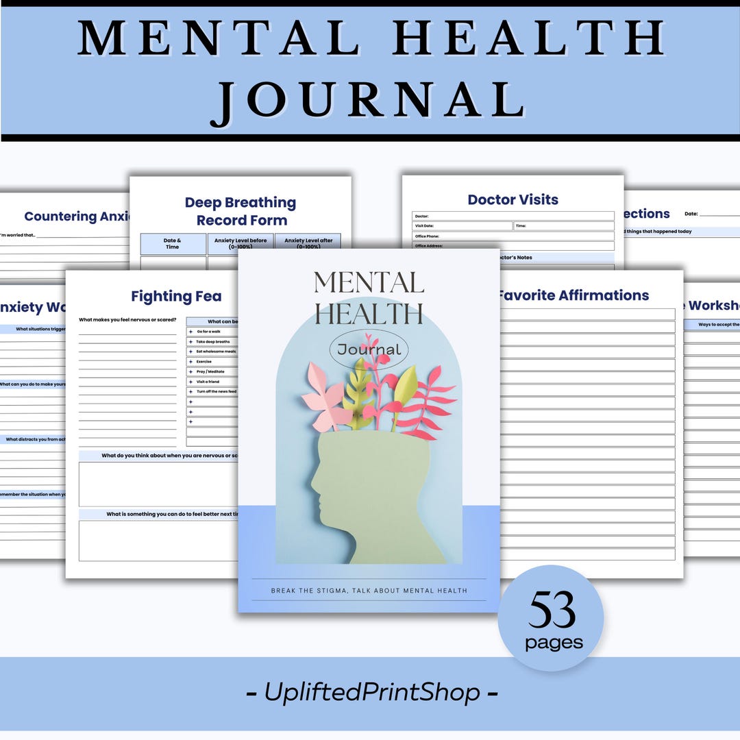 Printable Mental Health Bundle, Therapy Worksheet, Mental Health ...