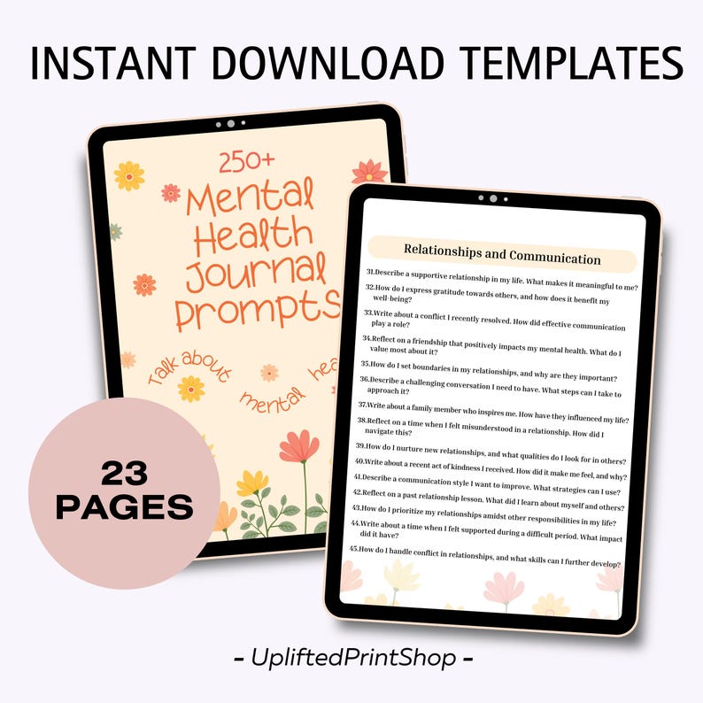 250+ Mental Health Journal Prompts, Self-discovery Journal Prompts ...