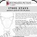 1810s Short Stays PDF Pattern Size Pack A XSXXL - Etsy