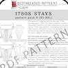 1810s Regency Stays PDF Pattern - Pack A (sizes XS–XXL) - Etsy