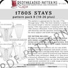 1810s Short Stays PDF Pattern - Size Pack A (XS–XXL) - Etsy