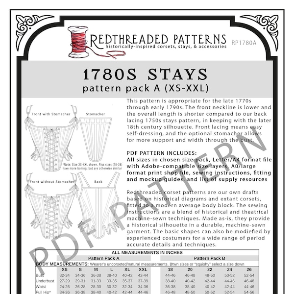 18th Century Stays - Etsy
