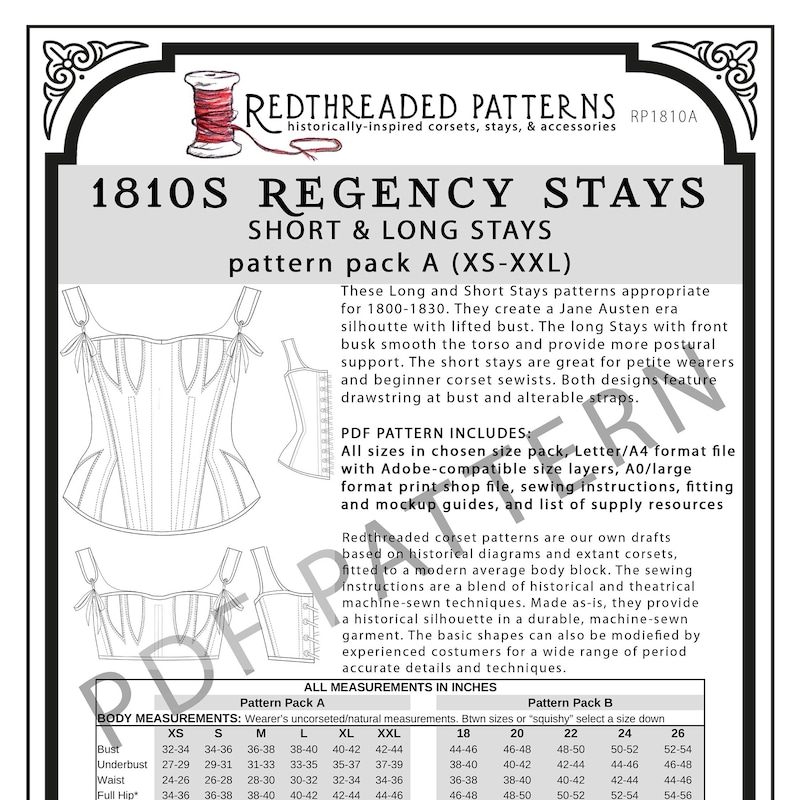 Regency Corset - Etsy