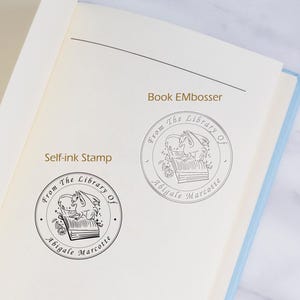 Book Embosser Personalized /custom Book Stamp/library Embosser Stamp ...