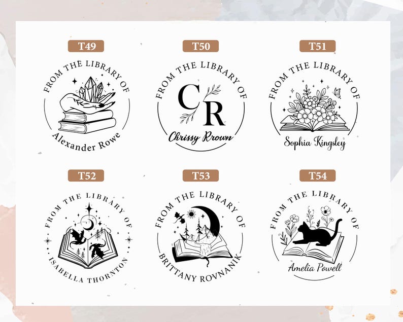 Book Embosser Personalized /custom Book Stamp/library Embosser Stamp ...