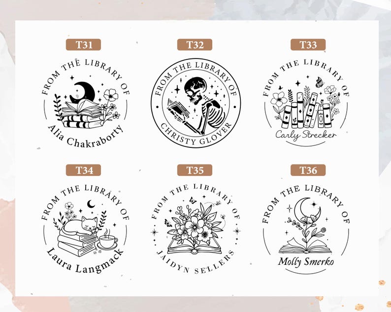 Book Embosser Personalized /custom Book Stamp/library Embosser Stamp ...